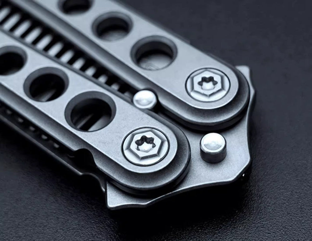 Ruisha MOYEWORKS Titanium Balisong Comb | Balisong | MetaEDC