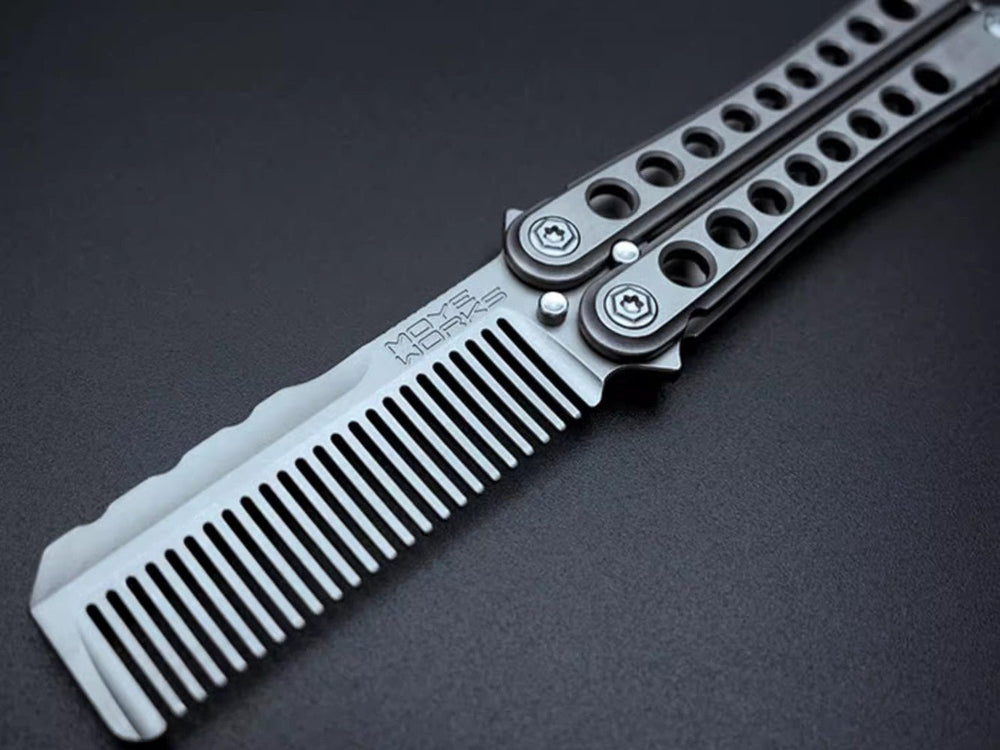 Ruisha MOYEWORKS Titanium Balisong Comb | Balisong | MetaEDC