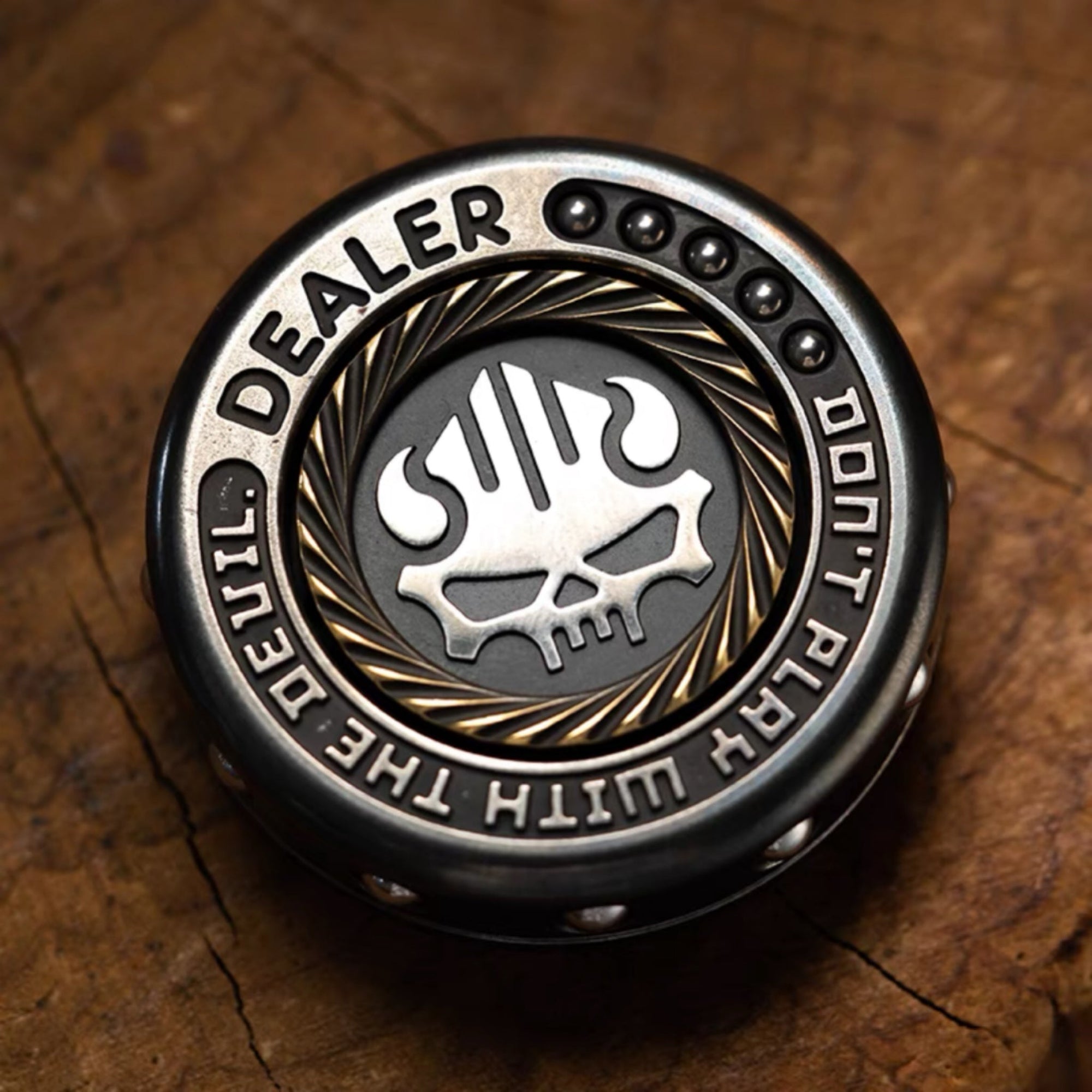 Lautie MINI DEALER Coin 2099 Poker Fidget Spinner | Fidget Toy | MetaEDC